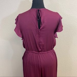 Alex Marie | Pants & Jumpsuits | Alex Marie Satin Jumpsuit Plum | Poshmark
